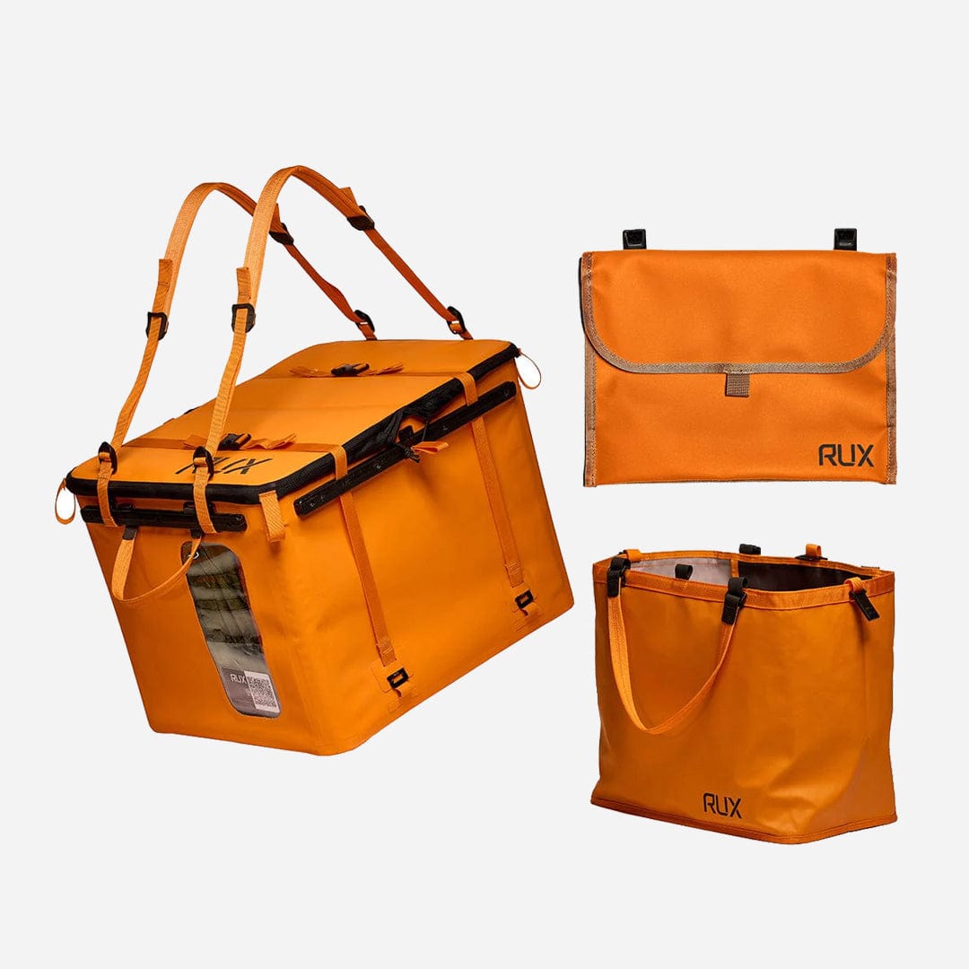 RUX Essentials Set.- Get Organized with a RUX 70, RUX 25L Bag and Pocket