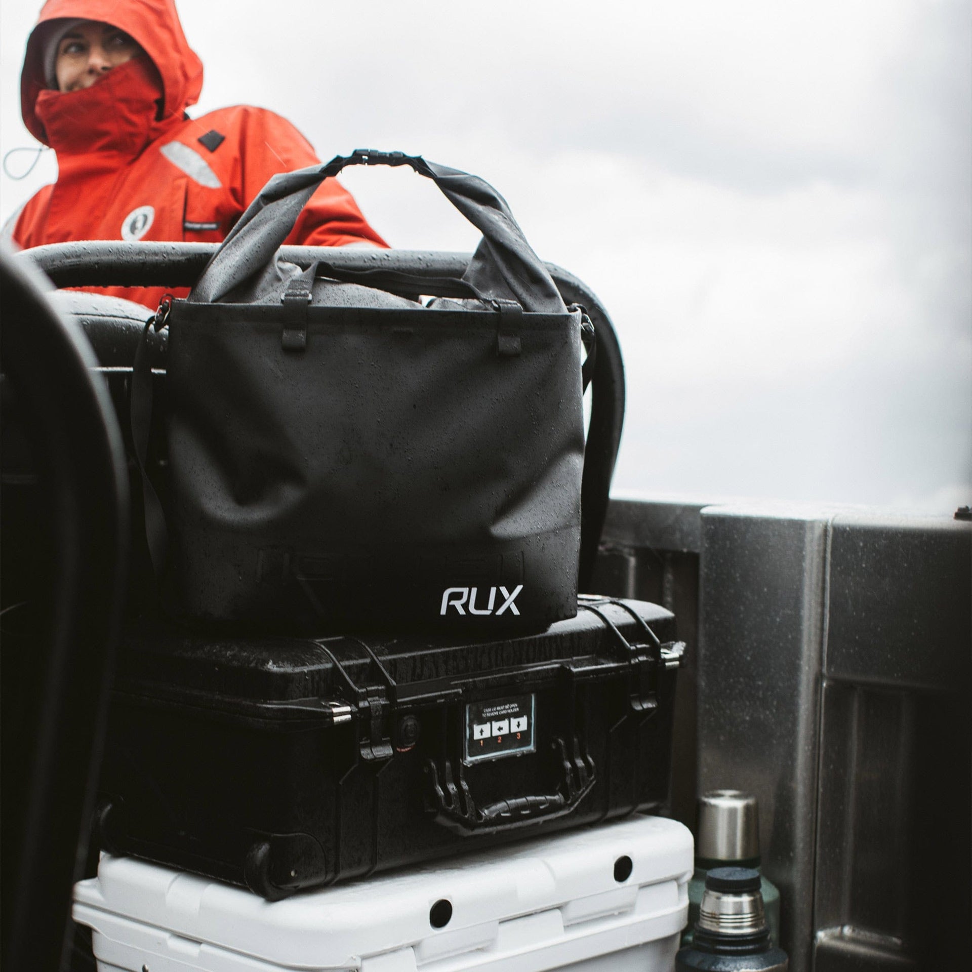 RUX Waterproof Bag: 25L Rolltop Waterproof Gear Tote Bag