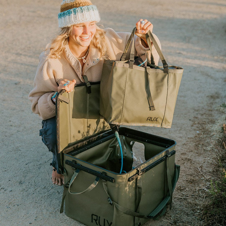 RUX Essentials Set.- Get Organized with a RUX 70, RUX 25L Bag and Pocket