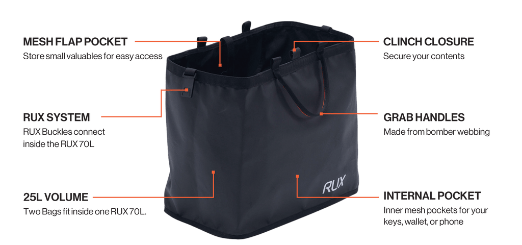 RUX Bag 25L - Compact & Versatile Storage Solution