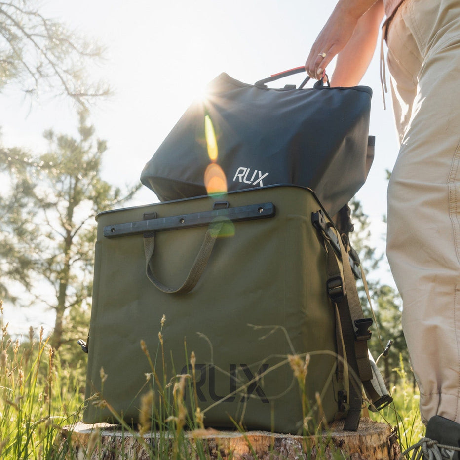 RUX Essentials Set.- Get Organized with a RUX 70, RUX 25L Bag and Pocket